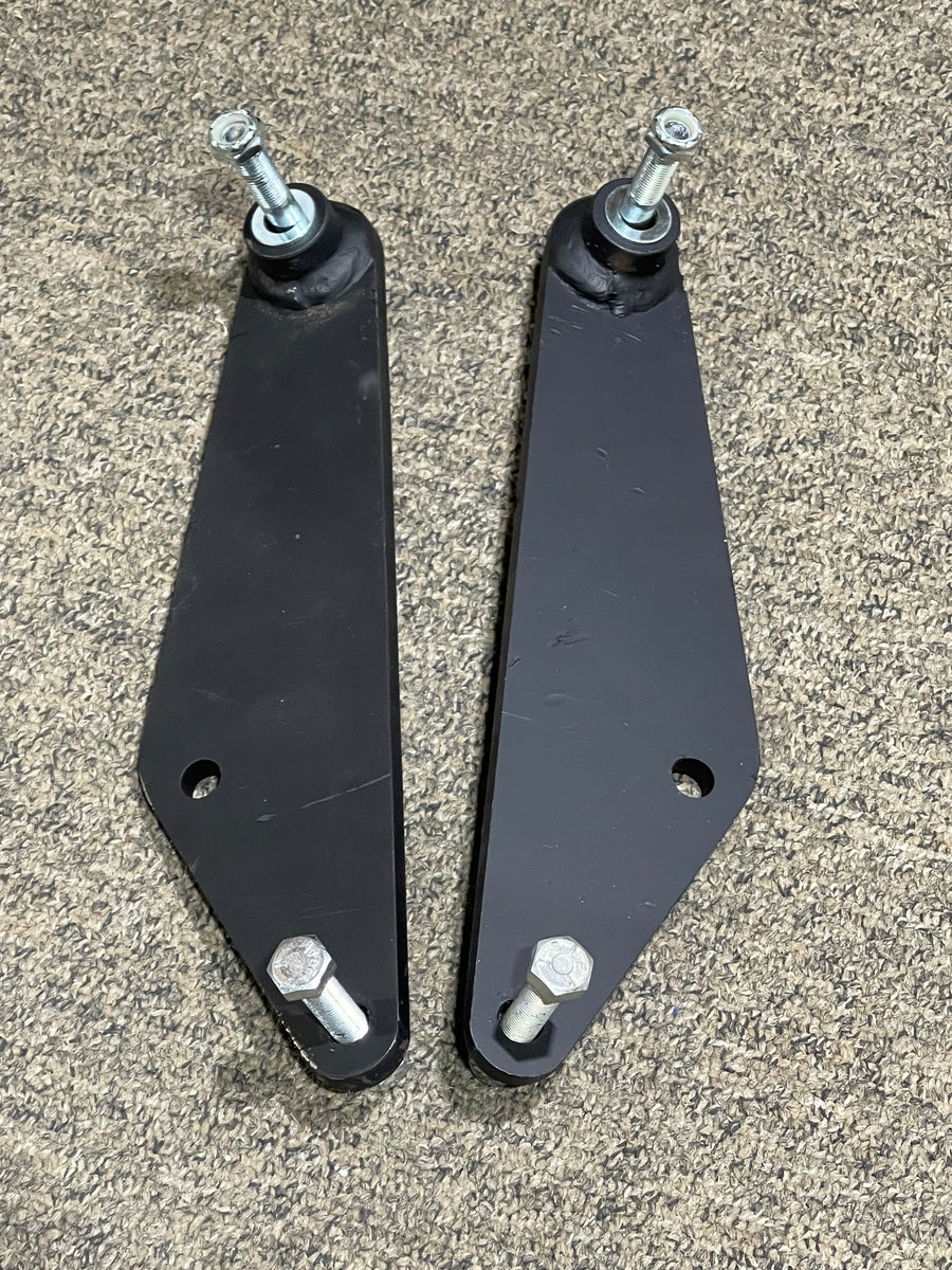 TELESCOPIC SHOCK FIT KIT SPRITE MIDGET REAR no shocks 1/2 ELLIPTIC lon ...