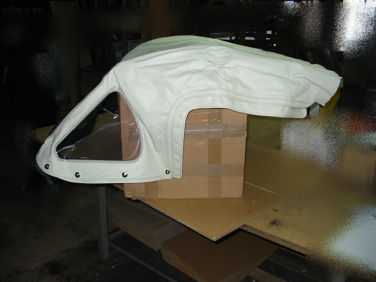SOFT TOP MIDGET MK3 FIXED REAR WHITE CLEAR - PICK UP OR FREIGHT EXTRA ...